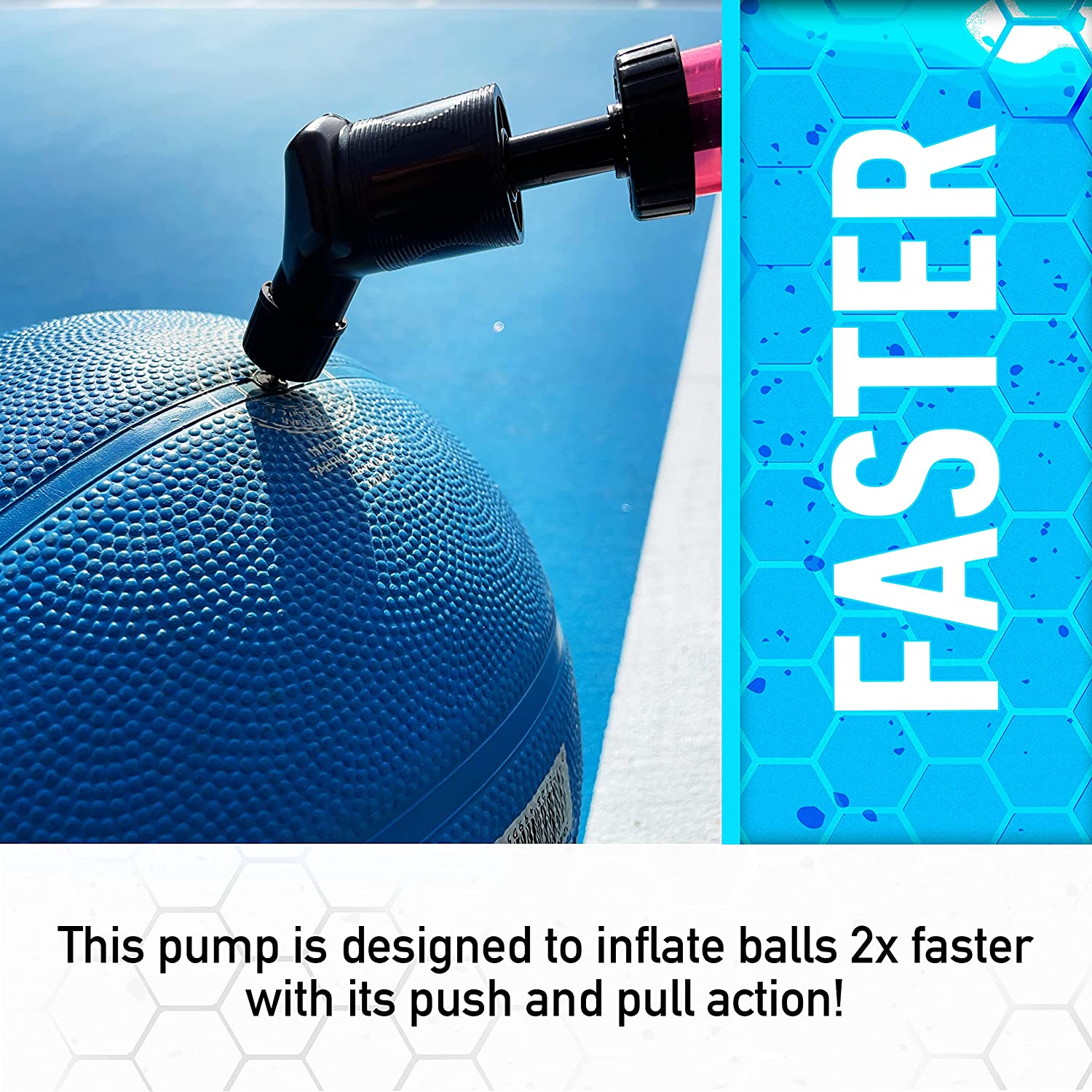 Franklin Dual Action Pump Withe Inflating Needle, Assorted Color ...