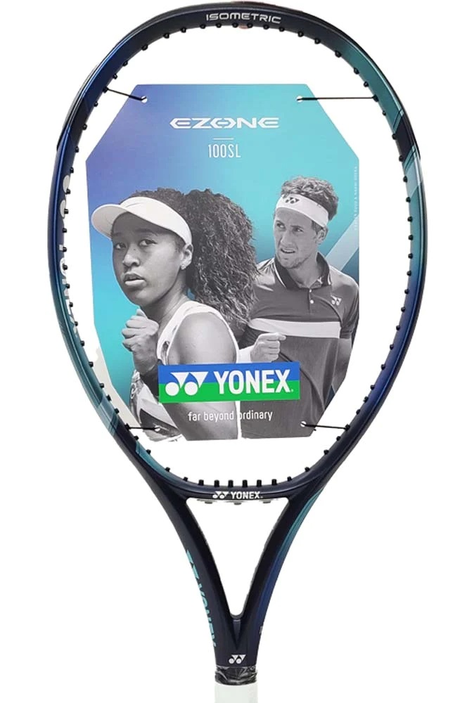 Yonex EZONE 100SL Sky Blue Tennis Racquet (7th Gen), Unstrung 270g Grip ...