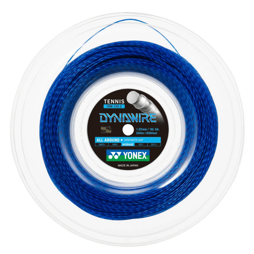 YONEX Dynawire 16L/1.25 Tennis String Reel, 200m/656 feet Blue ...